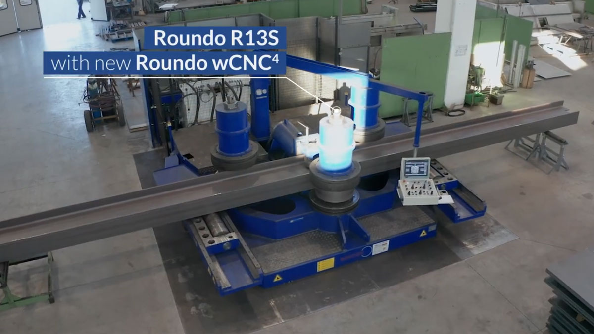 ROUNDO Angle Roll R-13-S – Bending HEA 650 profile in hard way ...